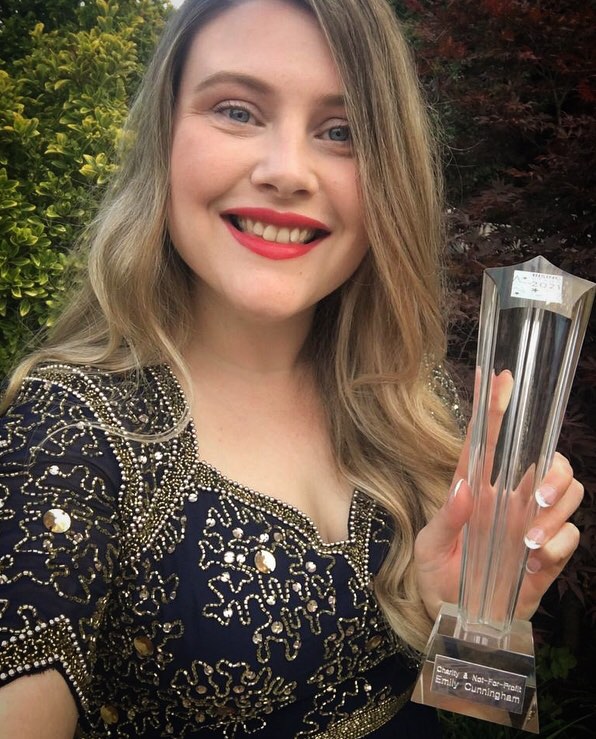 Emily receives her national Rising Star Award – Emily Cunningham MBE